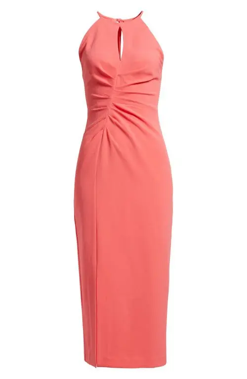 Vince Camuto Ruched Stretch Crepe Gown