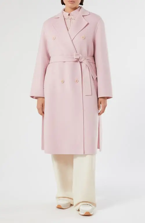 Marina Rinaldi Mrs. Zampa Virgin Wool Blend Coat - Pink