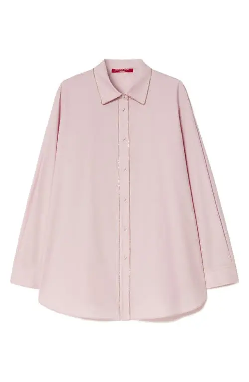 Marina Rinaldi Cotton Shirt With Crystal Embellishments