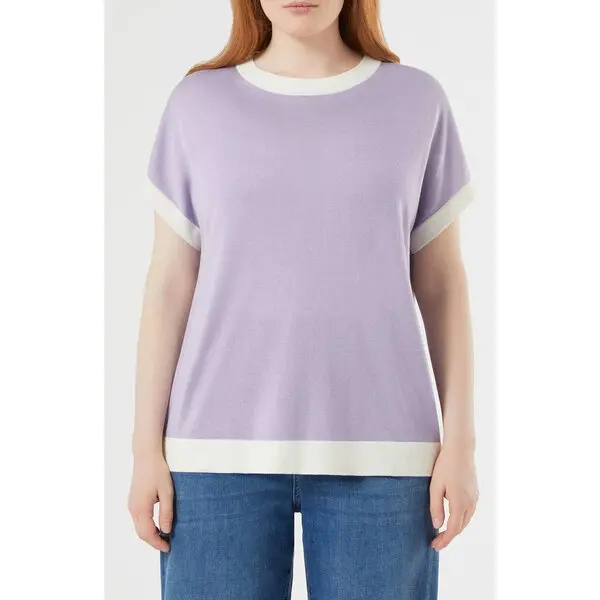 Marina Rinaldi Mrs. Ribellle Silk & Cashmere Sweater - Lilac