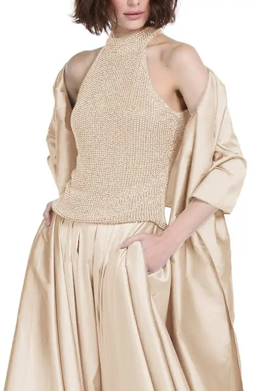 EMILY SHALANT Taffeta Wrap - Champagne