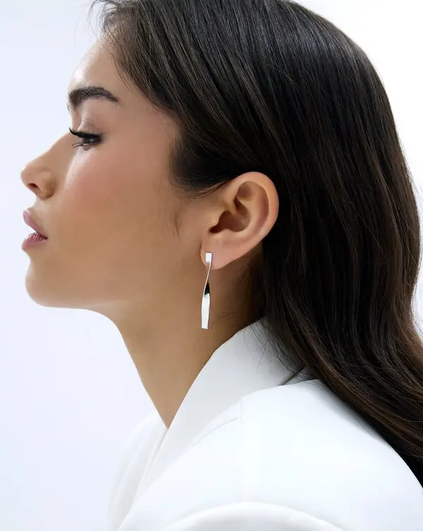 Ring Concierge Silver Twist Drop Earrings