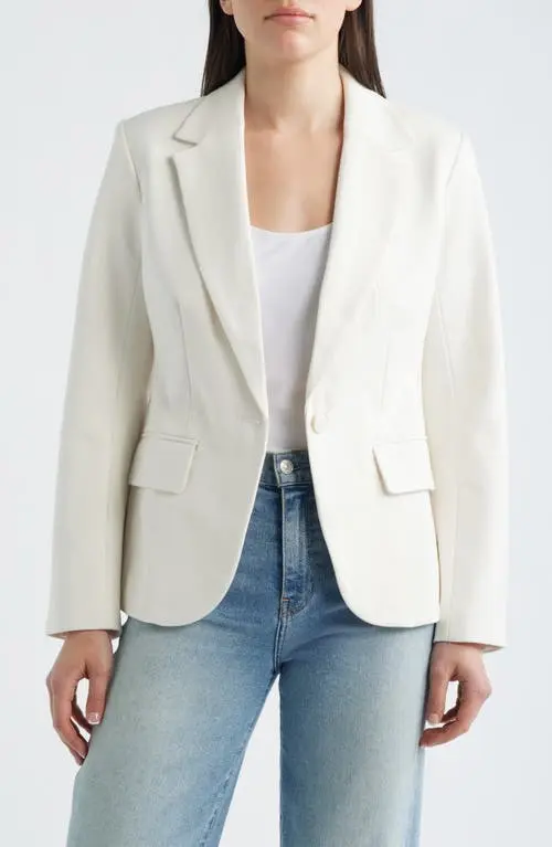 Spanx Stretch Ponte Blazer - Ivory