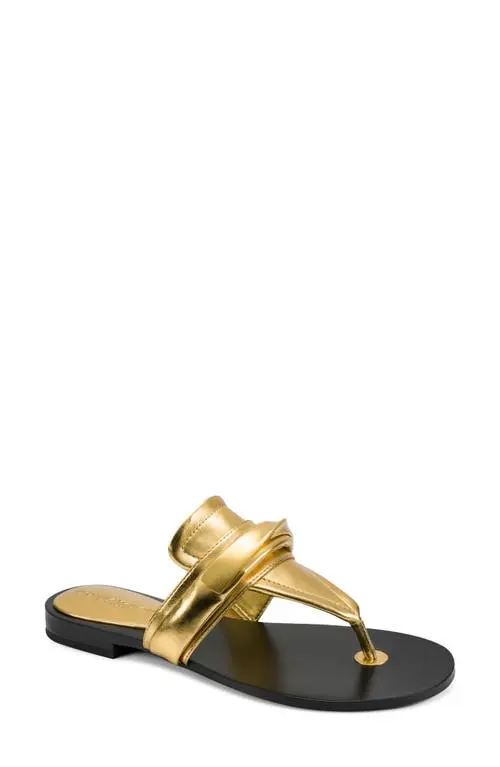 Donna Karan New York Metallic Flip Flop - Gold