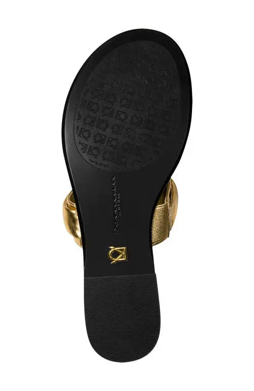 Donna Karan New York Metallic Flip Flop - Gold