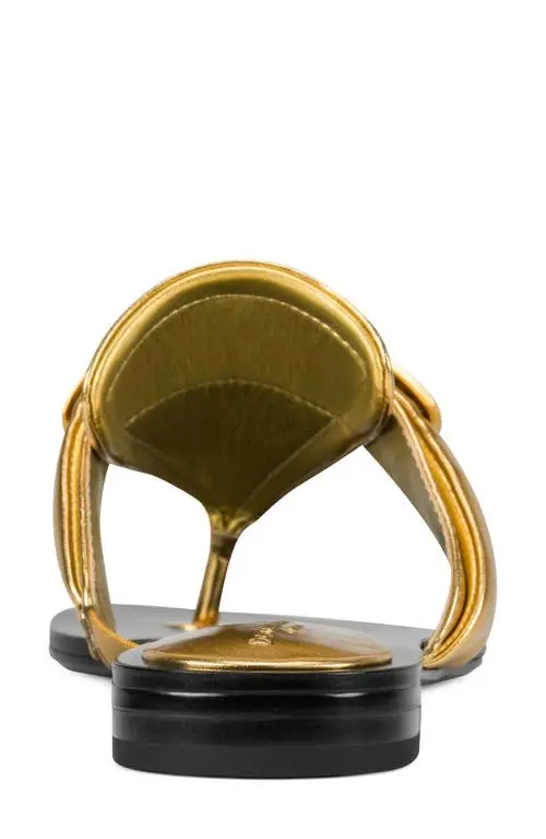 Donna Karan New York Metallic Flip Flop - Gold