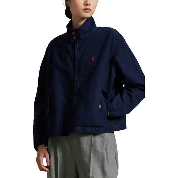 Polo Ralph Lauren Cotton Canvas Zip Jacket - Newport Navy