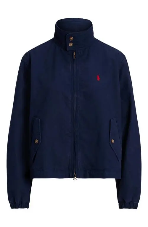 Polo Ralph Lauren Cotton Canvas Zip Jacket - Newport Navy