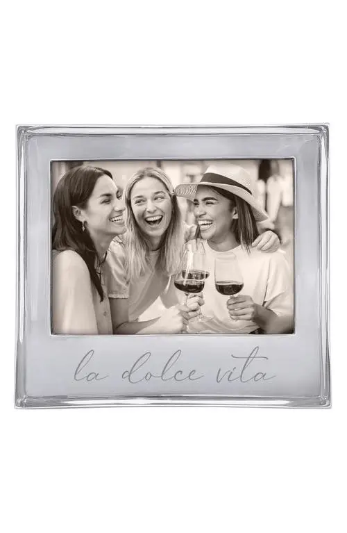 MARIPOSA La Dolce Vita Signature 5" X 7" Picture Frame - Silver