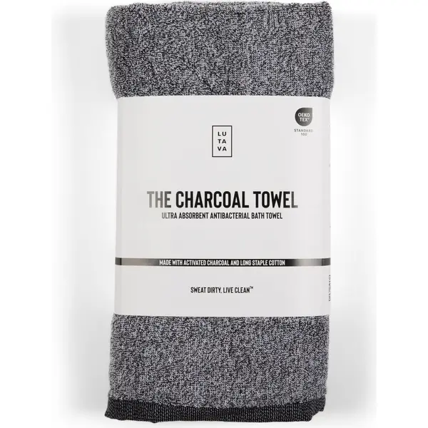 LUTAVA The Charcoal Bath Towel4 Pack - Black/heather