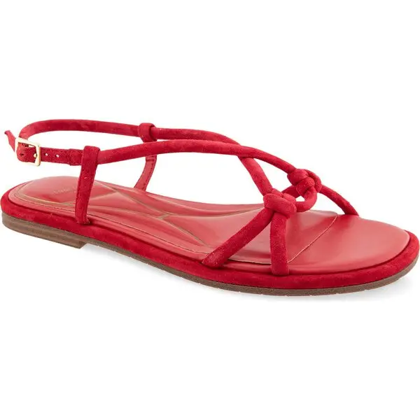KENNETH COLE Paria Flat Slingback Sandal - Salsa Suede