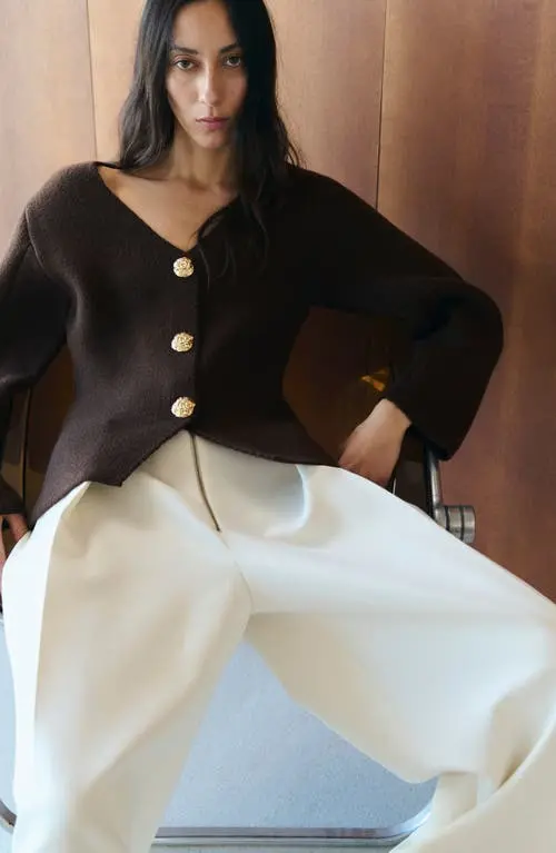 Mango V-neck Buttoned Cardigan