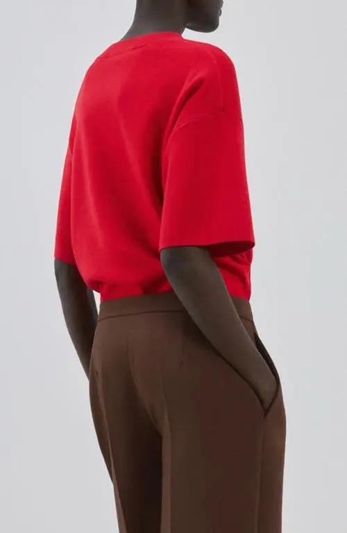 Mango Oversized Short Sleeve Sweater