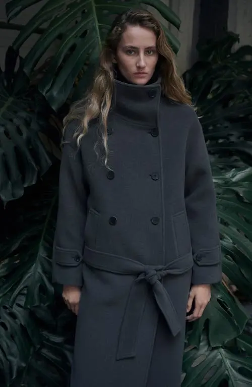 Mango Belted Virgin Wool Blend Coat