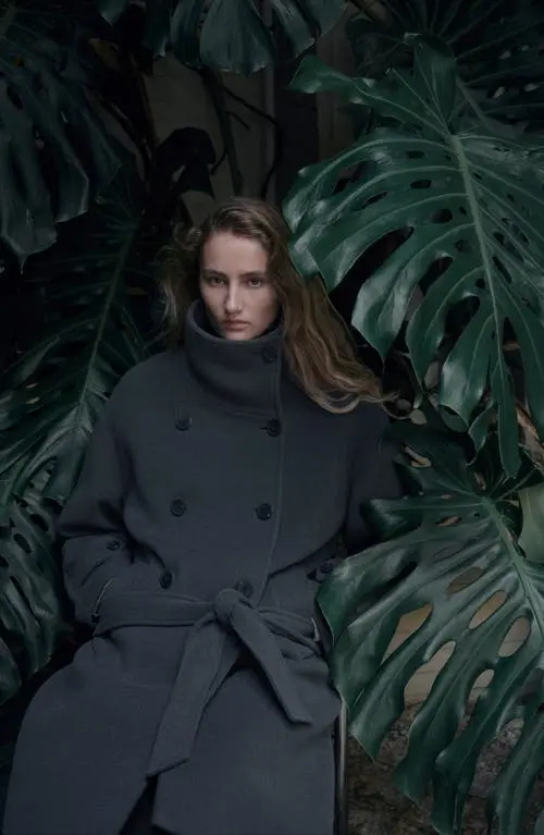 Mango Belted Virgin Wool Blend Coat