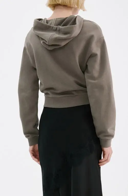 Mango Seamed Terry Zip Hoodie