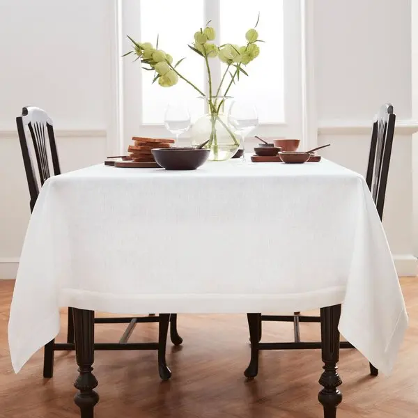 Solino Home Linen Tableclothdiana - White