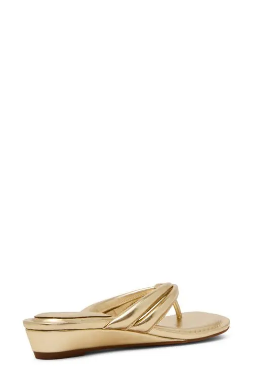 Anne Klein Bari Wedge Sandal - Gold