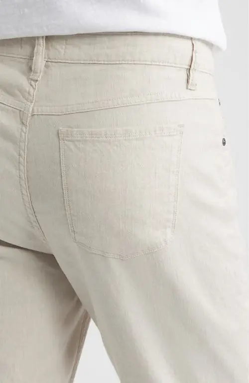 Bugatchi Straight Leg Five Pocket Pants - Almond