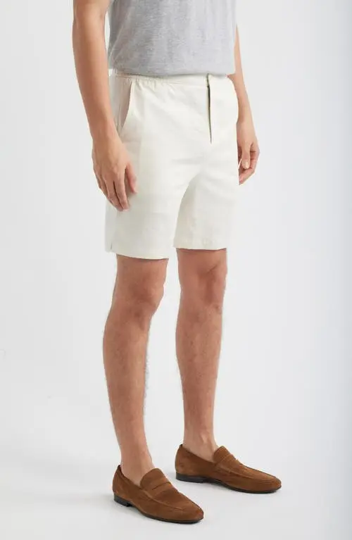 Bugatchi Aerolinen Linen Blend Shorts - Ivory