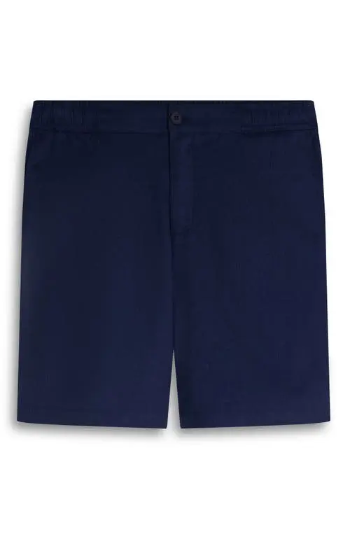 Bugatchi Aerolinen Linen Blend Shorts - Navy