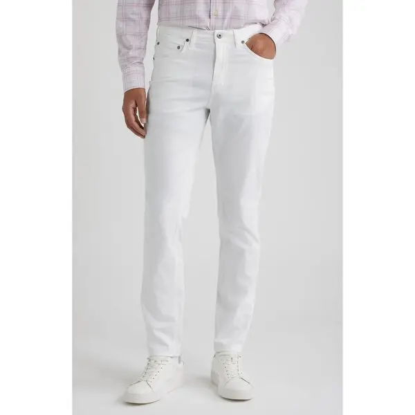 Bugatchi Stretch Cotton Five-pocket Pants - White