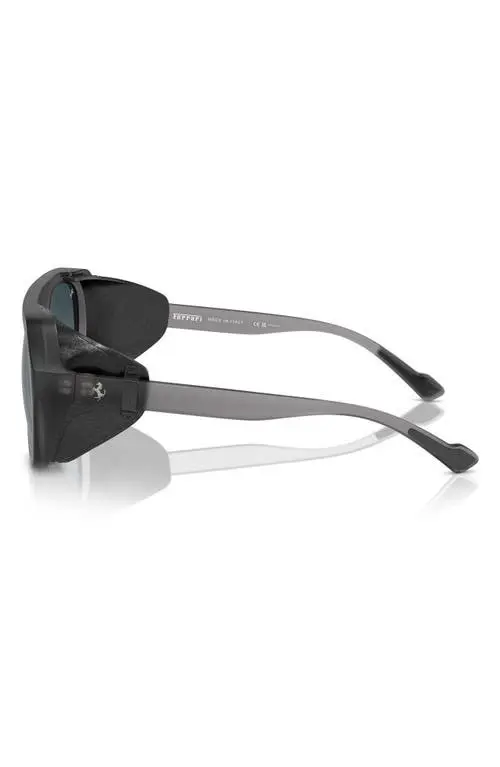SCUDERIA FERRARI 57mm Polarized Pilot Sunglasses - Grey/blue Gradient Polar