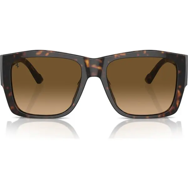 SCUDERIA FERRARI 56mm Square Sunglasses - Havana/polar Brown Gradient