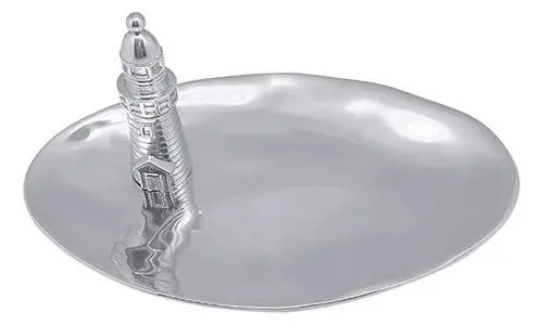 MARIPOSA Lighthouse 3d Oval Serving Platter