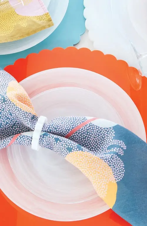 MARIPOSA Scalloped Set Of 2 Placemats