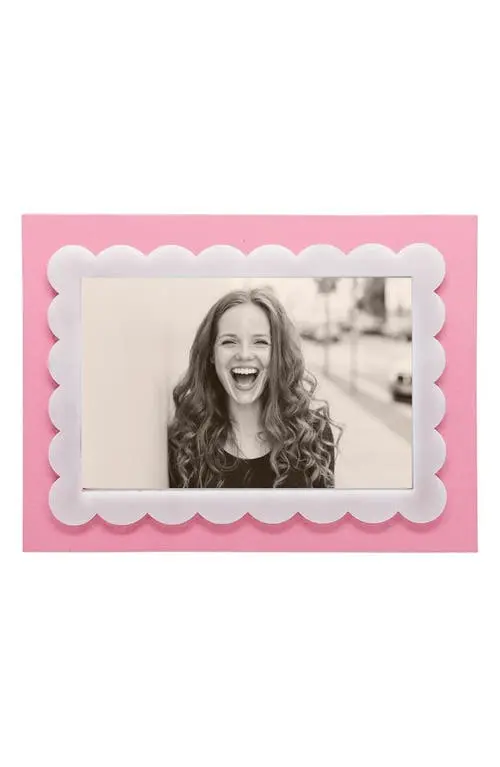 MARIPOSA Scallop 4 X 6-inch Picture Frame - Pink
