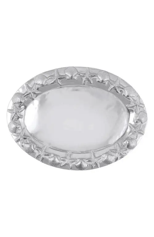 MARIPOSA Seashell Border Oval Platter