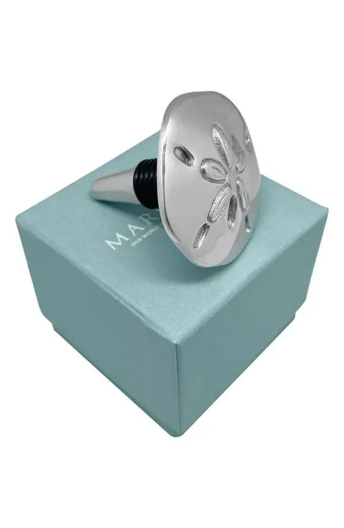 MARIPOSA Sand Dollar Flat Bottle Stopper