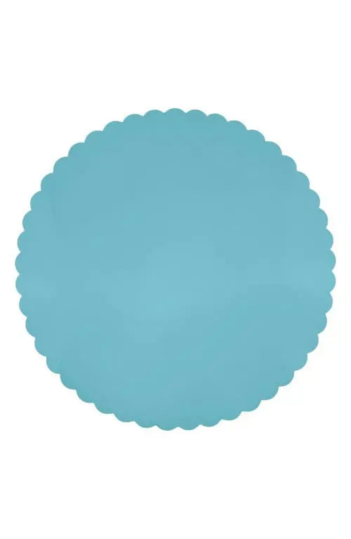 MARIPOSA Scalloped Set Of 2 Placemats - Teal