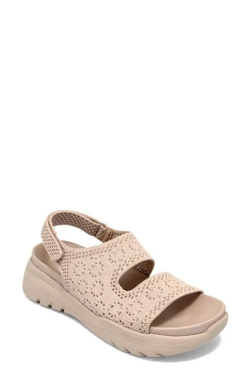 Aerosoles Helsea Mesh Slingback Sandal - Cipria Lace Knit
