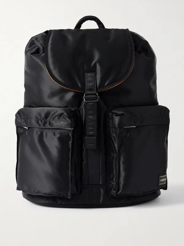 PORTER-YOSHIDA & CO Tanker Nylon-twill Backpack - Black