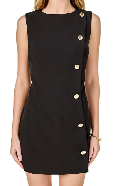 Endless Rose Side Button Mini Dress