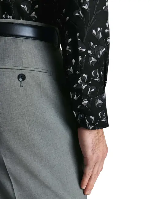 CHARLES TYRWHITT Non-iron Stretch Floral Print Shirt