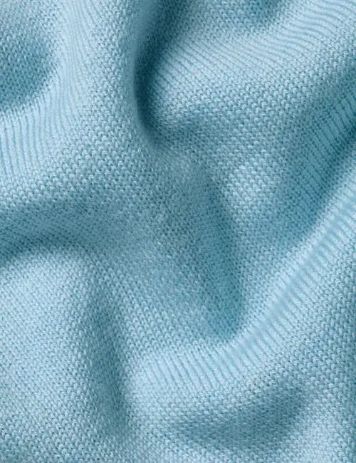 CHARLES TYRWHITT Merino Wool Crew Neck Sweater - Ice Blue