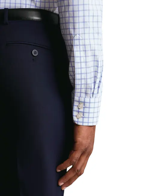 CHARLES TYRWHITT Non-iron Twill Grid Check Shirt