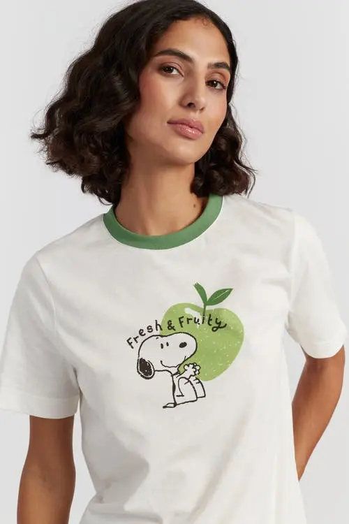 Chinti & Parker Snoopy Apple T-shirt