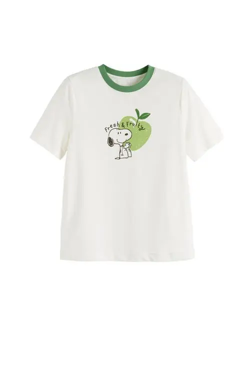 Chinti & Parker Snoopy Apple T-shirt