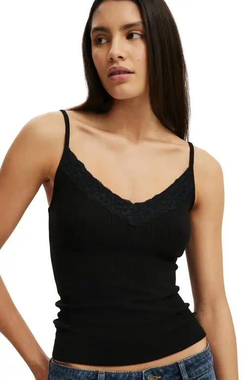 COTTON ON Lace Trim Longline Cami