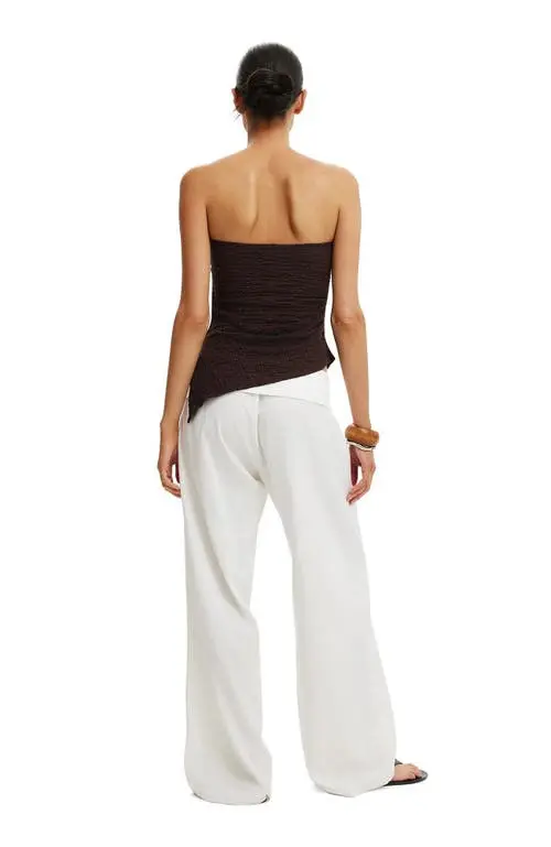 COTTON ON Haven Fold Over Pant - White