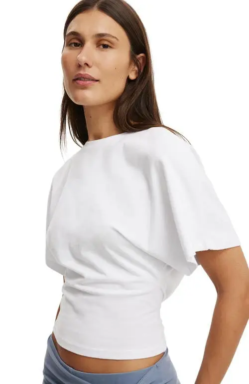 COTTON ON Blair Batwing Short Sleeve Tee - White
