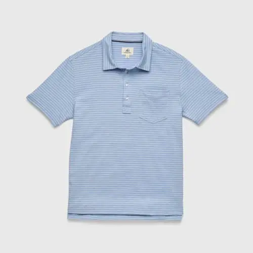 SURFSIDE SUPPLY CO. Michael Stripe Polo - Forever Blue Stripe