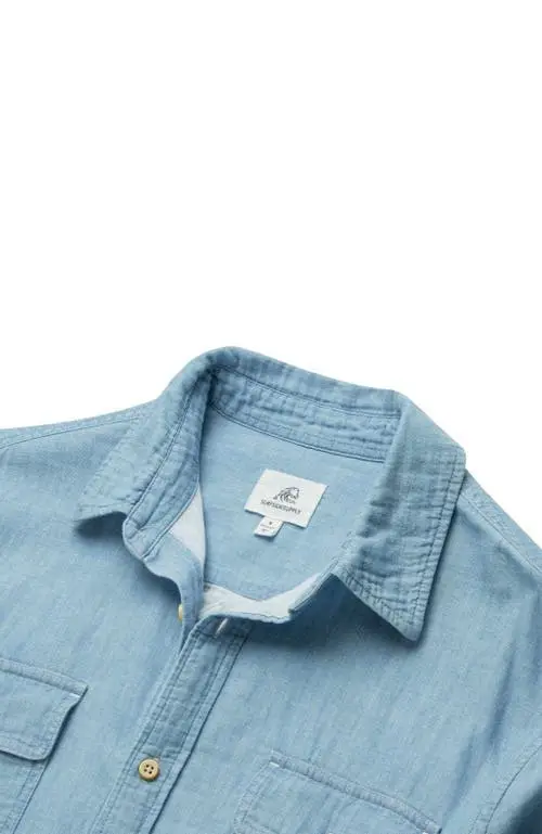 SURFSIDE SUPPLY CO. Zhu Double Gauze Shirt - Blue