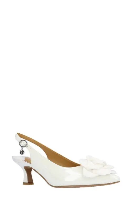 J. Reneé Kendry Slingback Pump - White