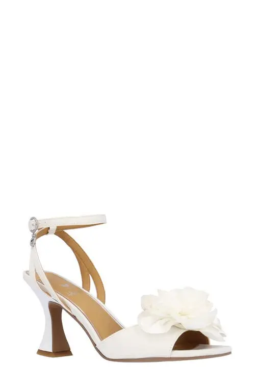 J. Reneé Pomeline Ankle Strap Sandal - White