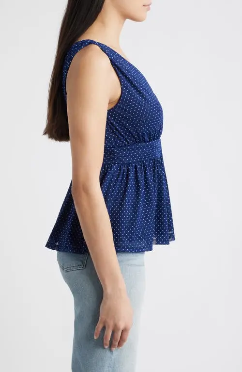 Loveappella Sleeveless Peplum Top